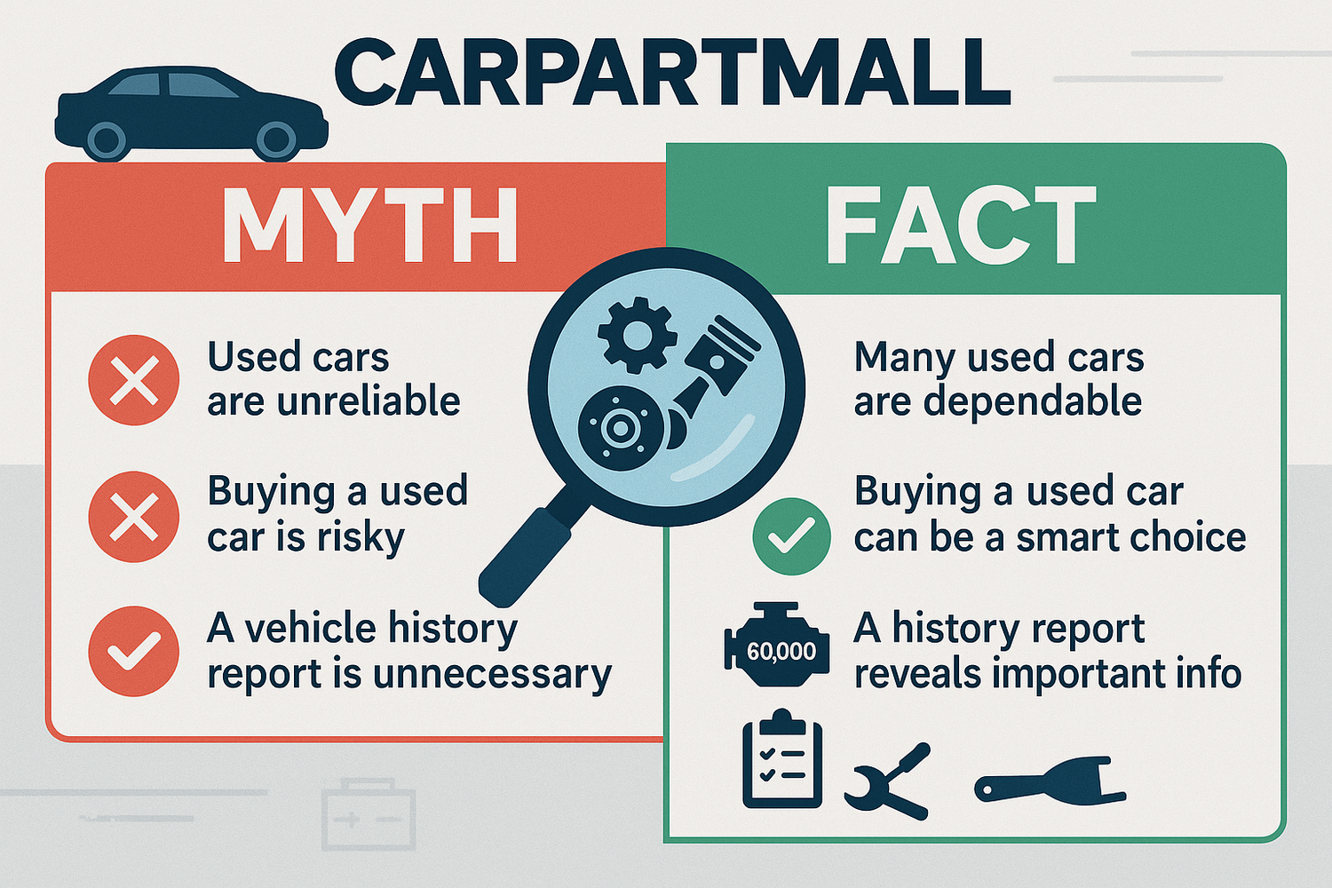 Debunk Myths About Buying Used Cars for Savings – Car Part Mall